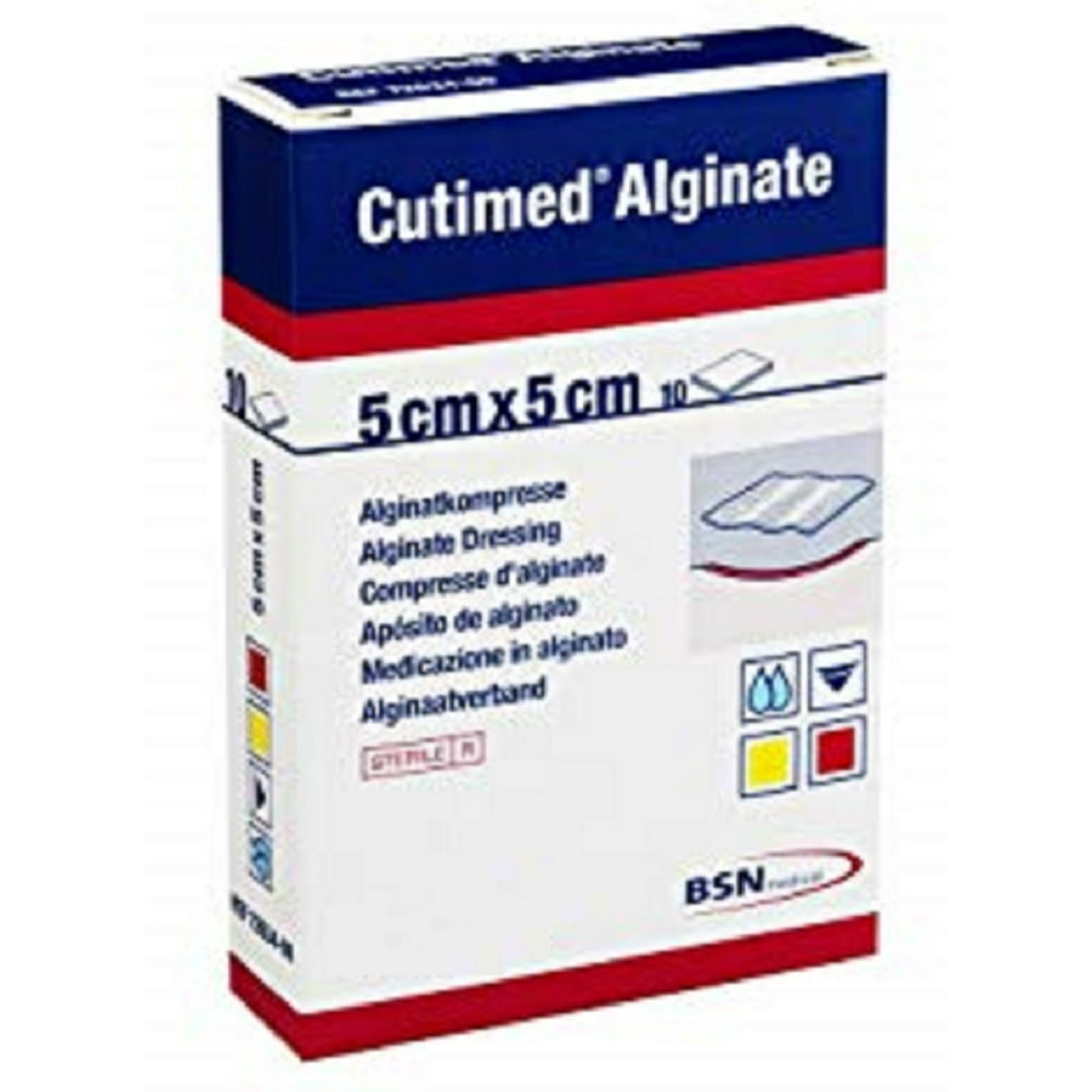 BSN Medical Cutimed Alginate Calcium Wound Dressing Compress, 5 cm x 5 ...