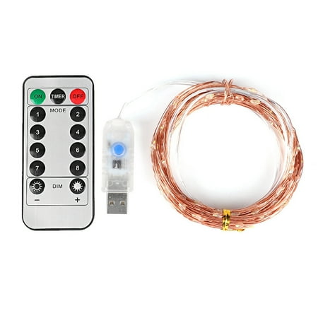 Remote Control LED String Lights, Outdoor String Lights, USB Charging ...
