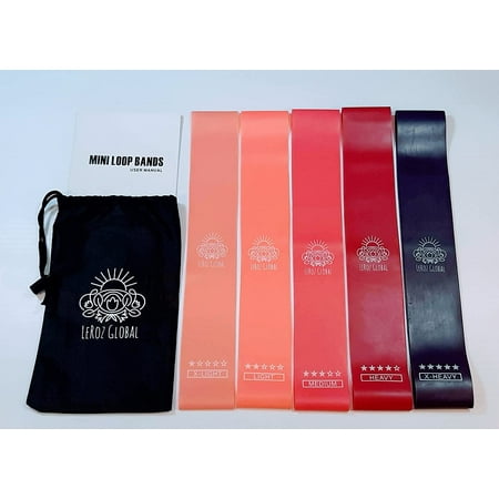 Leroz Global Resistance Fitness Bands, Skin Friendly Exercise Loop ...