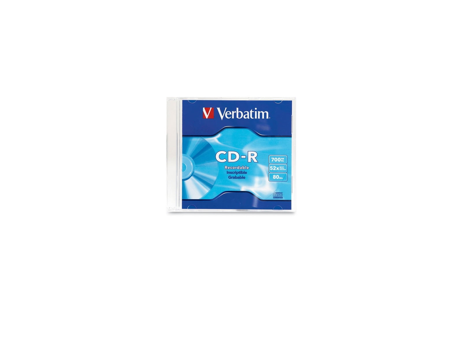 Disco CD-R Recordable de 70 mb / 52 x vel. 80 min Verbatim Paquete de 2 ...
