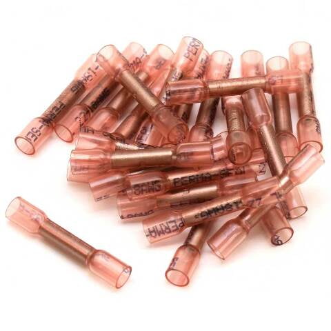 Molex Boat Terminal Butt Splices 0191640013 | 18 - 22 AWG Red (Set of ...