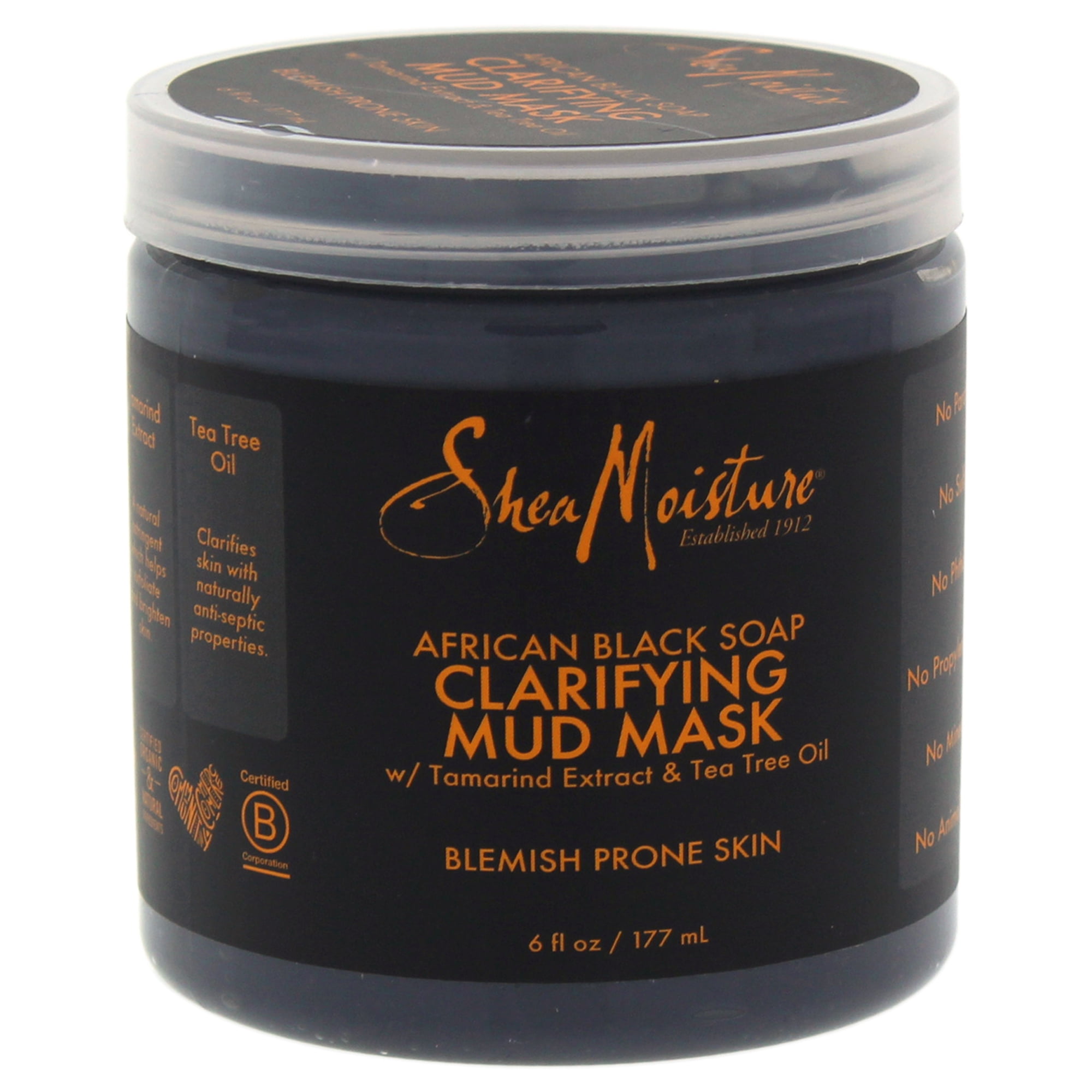 African Black Soap Clarifying Mud Mask by Shea Moisture for Unisex - 6 ...