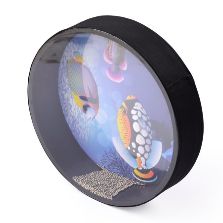 12 Inch Ocean Drum Wooden Handheld Sea Drum Percussion Instrument ...