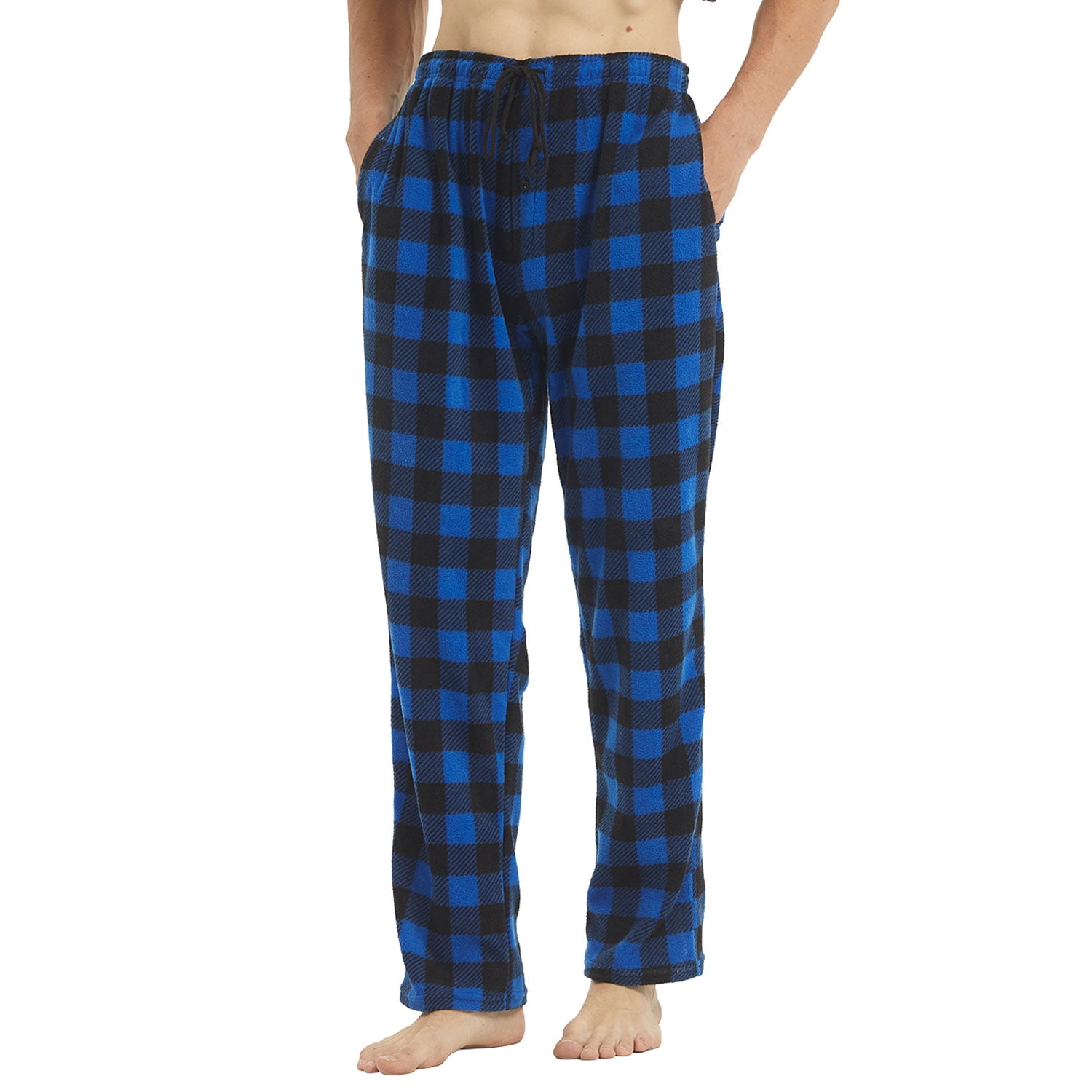 Click here for Lanbaosi Mens Pajama Pants Men Fleece Plaid Lounge... prices