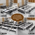 Conference Room Table on Wheels 4 PACK Folding Modern Mobile Conference ...