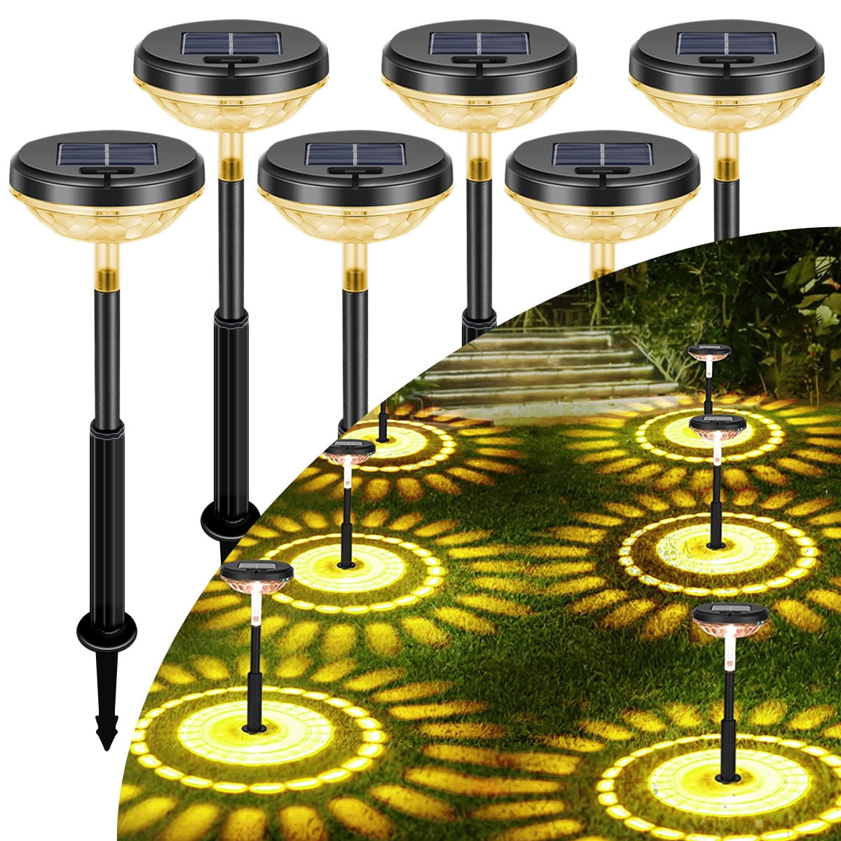 Waterproof Solar Garden Lights, Outdoor Decorative Solar Lights, Color ...