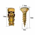 6x14mm Short Expansion Screw Set, Short Wall Anchors for Cabinet Hinge ...