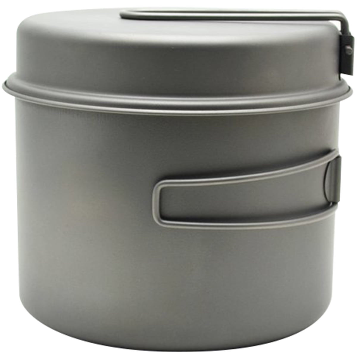 TOAKS Titanium Outdoor Camping Cook Pot with Pan and Foldable Handles ...