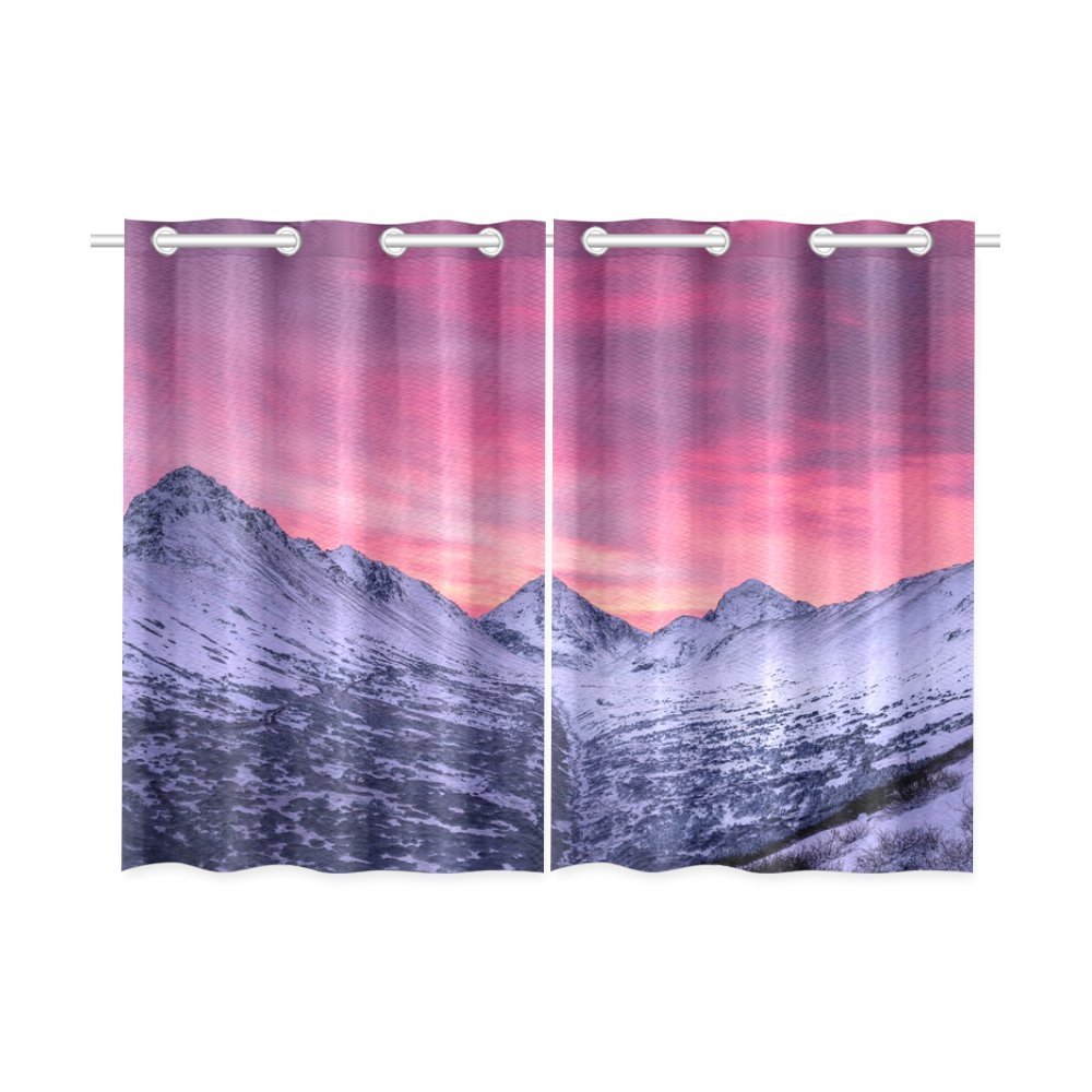 MYPOP Rabbit Creek North Suicide Peak Chugach State Park Window Curtain ...