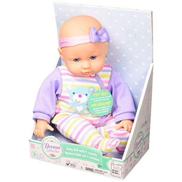 DREAM COLLECTION 14" Chatter & Coo Girl Baby Doll - Walmart.ca