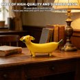 Banana Dog Garden Statue, Resin Animal Art Figurines, Waterproof Banana ...