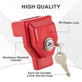Glad Hand Lock Red Plastic Keyed Alike for Tractor Trailer, 2 Pack ...
