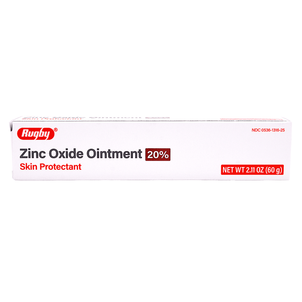 Rugby Zinc Oxide Ointment 20% Skin Protectant - 2.11 oz - Walmart.com