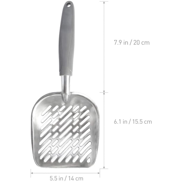 Jumbo Cat Litter Scoop, All Metal End-to-End with Solid Core, Sifter ...