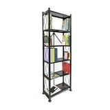 Origami 6 Shelf Bookcase Open Organizer Freestanding Living Room ...