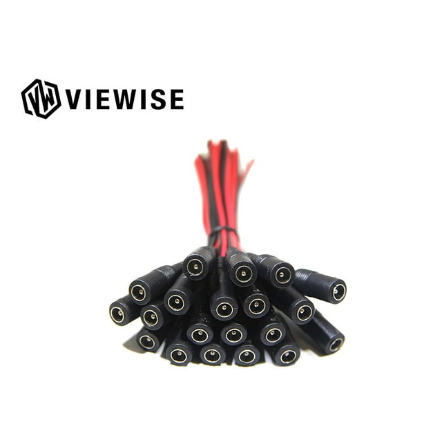 VIEWISE CCTV Security Camera DC Power Plug Pigtail Cable (Female Power ...