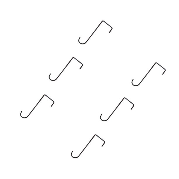 6 Pieces Fence Hooks Simple Bird Feeder Hanger Scene Balcony Yard Patio ...