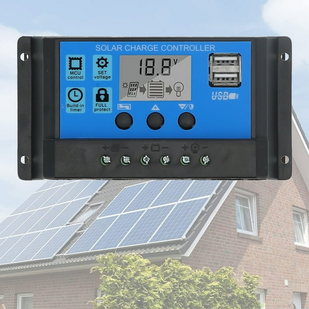 Solar 30A 12V 24V 2-Way MOS Solar Controller PWM 3 Stage Battery ...