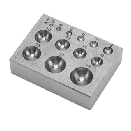 Steel Dapping Block, Steel Material High Hardness Doming Die Block Burr ...