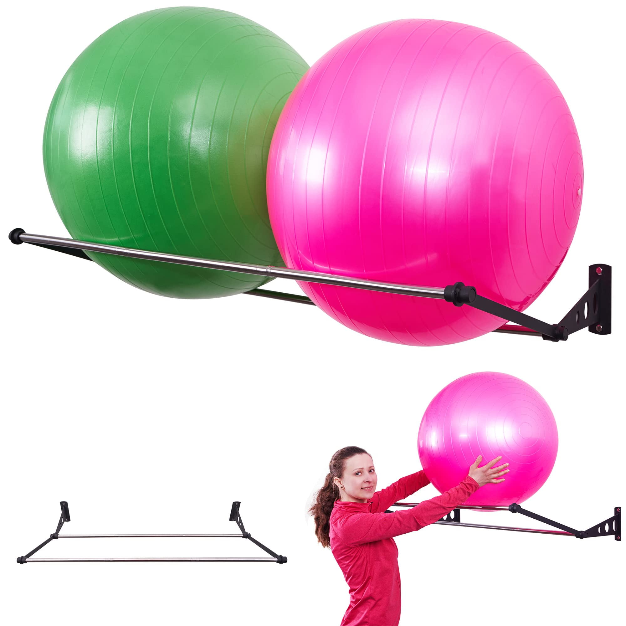 Click here for Odoxia Exercise Ball Holder Organize Your Space Wa... prices