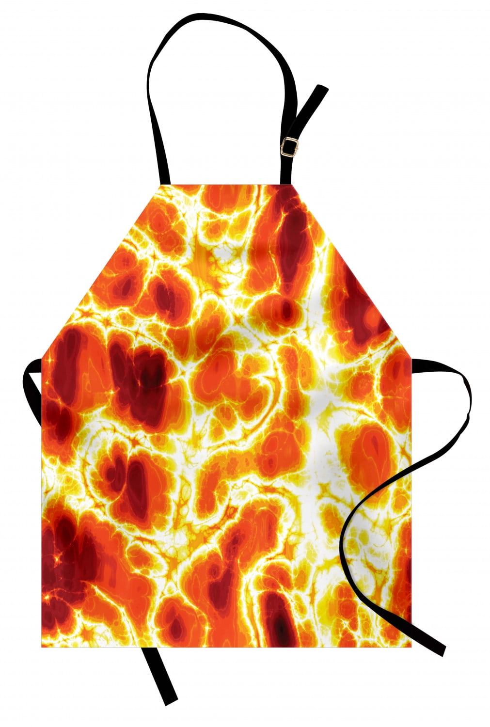 Burnt Orange Apron Hot Burning Lava Texture Bursting Fire Flames ...