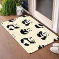 Cute Panda Rug Non-Slip Rubber Backing, Machine Washable Floor Mat for ...