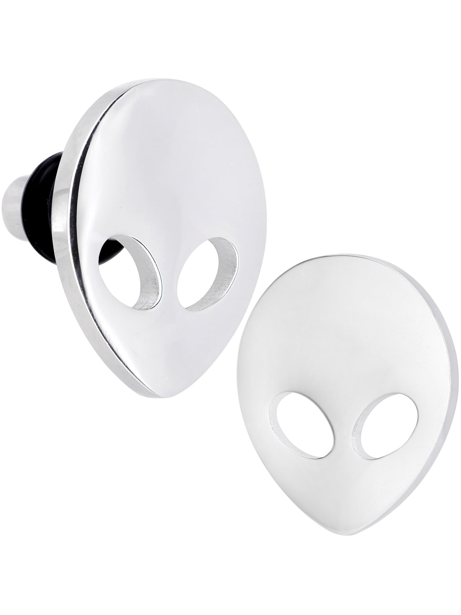 Body Candy 6G Unisex 2Pc Ear Plugs 316L Steel UFO Outer Space Alien ...