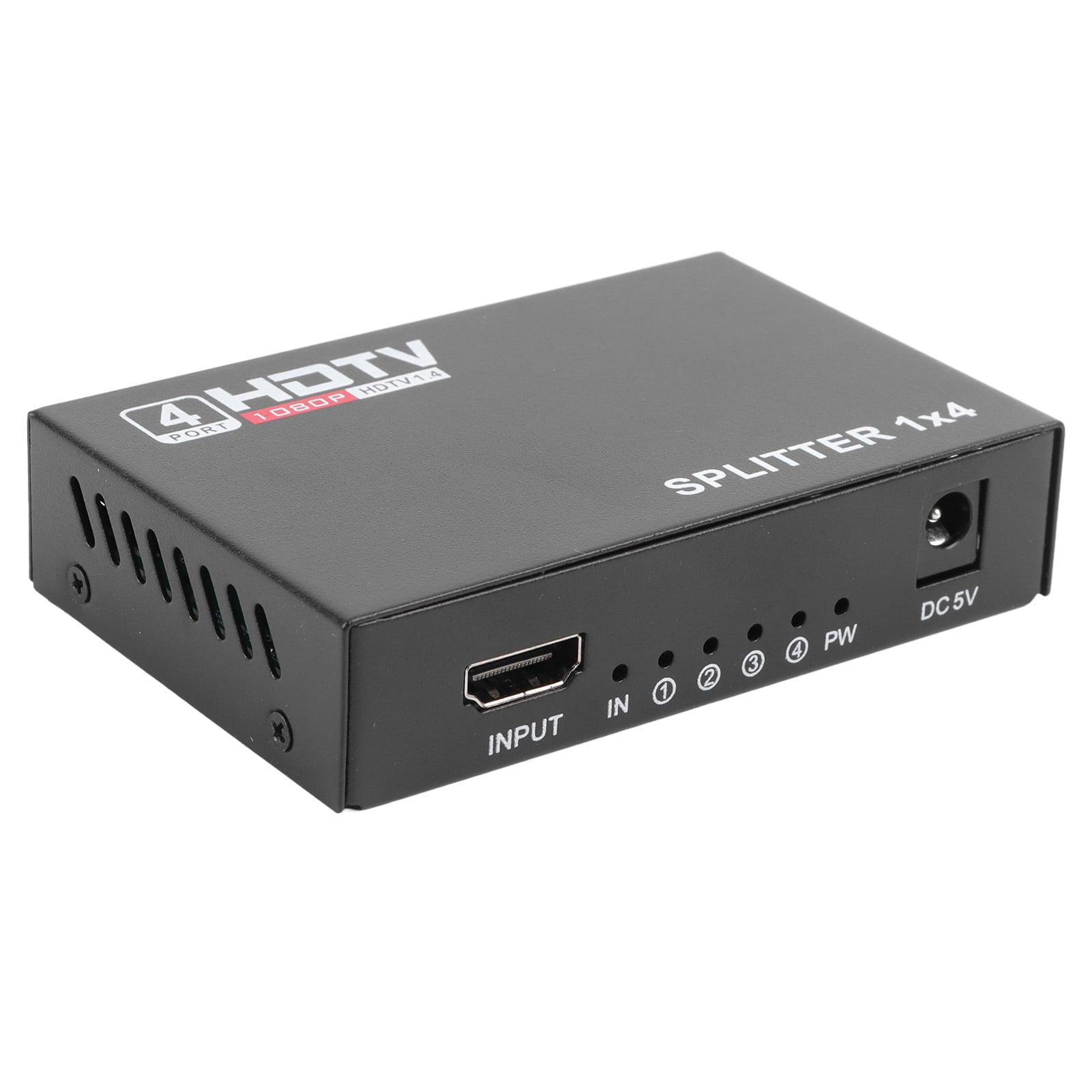 Divisor De Vídeo, 1 Entrada Y 4 Salidas Plug And Play HDTV Splitter ...
