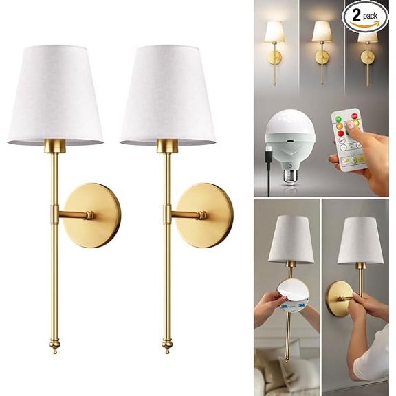 Deyidn Modern Gold LED Vanity Light Fixture, 28W, 4000K Warm Light for ...