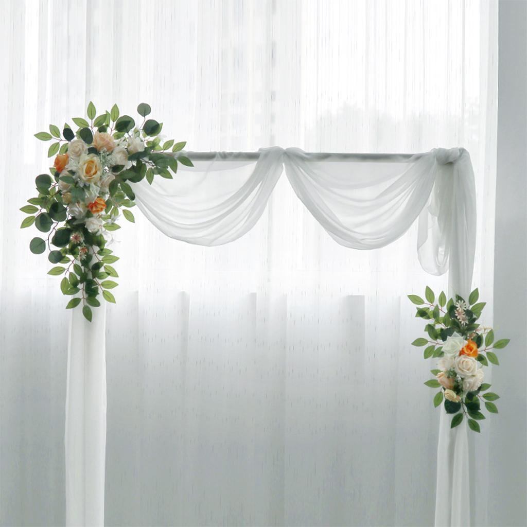 2 Unids Flores Luz Champagne Artificial Floral Tarjeta de Bienvenida ...