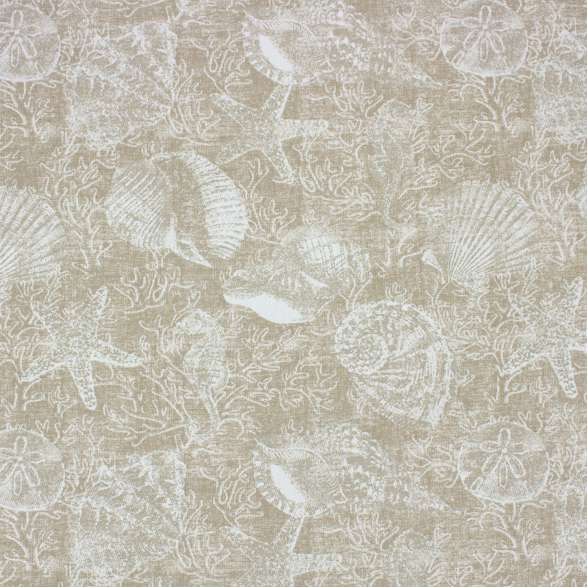 Better Homes & Gardens 100% Cotton Shells Beige, 2 Yard Precut Fabric ...