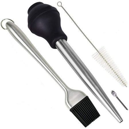 18/8 Stainless Steel Turkey Baster Syringe - Injector Needle with ...