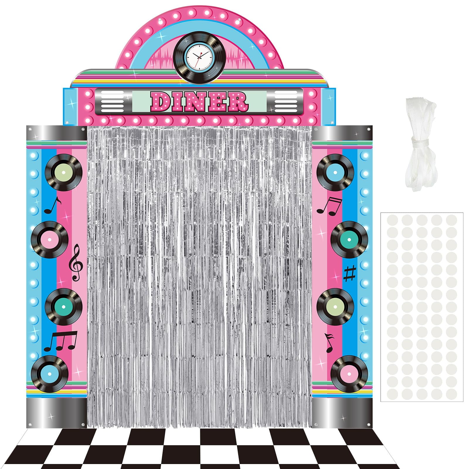 Click here for Vitalcozy 7pcs 50s Party Decorations 1950s Retro D... prices