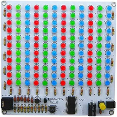 IS 12X11 Color LED Music Audio Spectrum Analyzer Level Indicator Kit ...