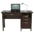 Inval Laminate Computer Desk with 2 Drawers and Open Storage, Multiple ...