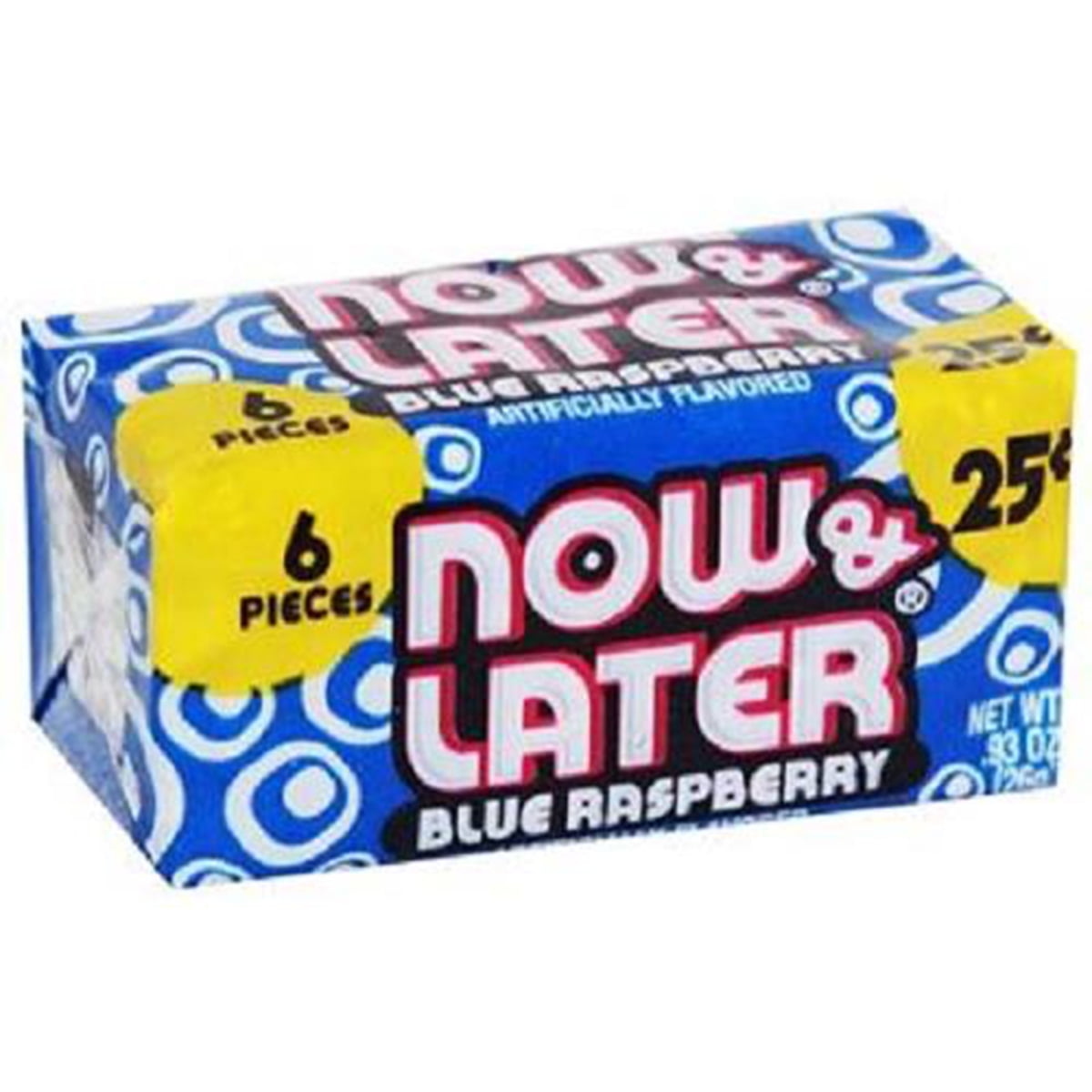 Now And Later Blue Raspberry - 24 Pack .93 Pz - Walmart.com