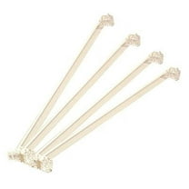 Set of 4 Acrylic Chinese Mahjong Pushers in Glittering Gold and Silver ...