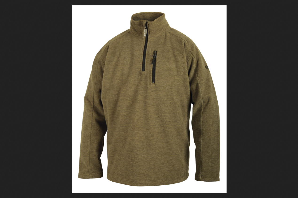 Drake MST S Long Sleeve Men's Quarter Zip Pullover Heathered Sage ...