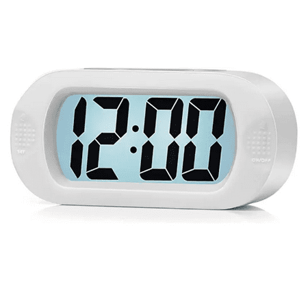 QUETO Electronic Alarm Clock, Morning Alarm Clock with Large LCD ...