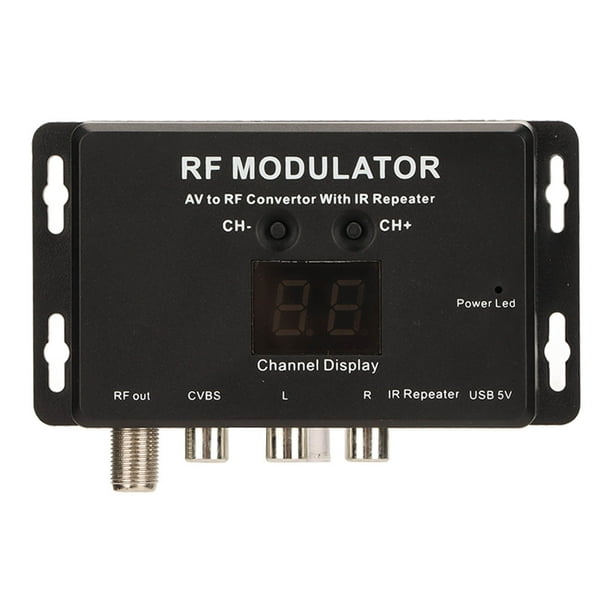 AV To RF TV Modulator, USB Port PAL NTSC Wide Frequency Range Stable RF Modulator For Set Top ...