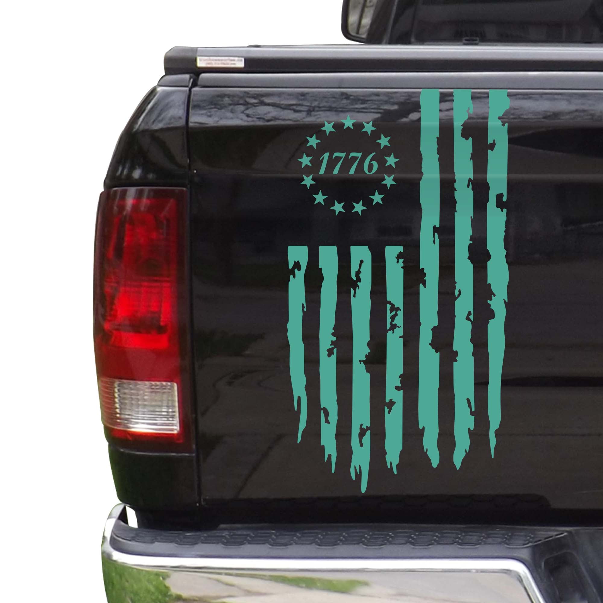 Distressed Betsy Ross Flag 1776 American USA US Flag Truck Tailgate ...