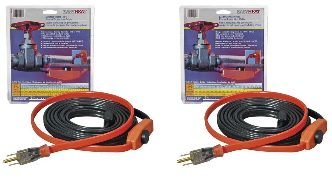 Easy Heat AHB-115 Cold Weather Valve and Pipe Heating Cable, 15-Feet ...