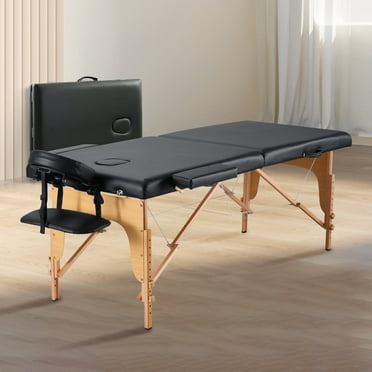 BestMassage Adjustable 2 Folding Portable Massage Table W/ Carry Case ...