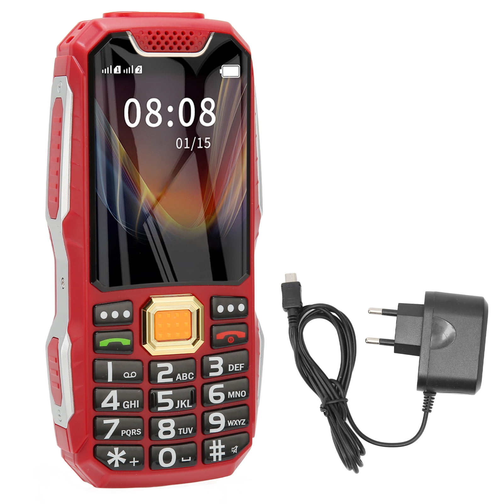 Teléfono celular para personas mayores con botones grandes 2G con ...