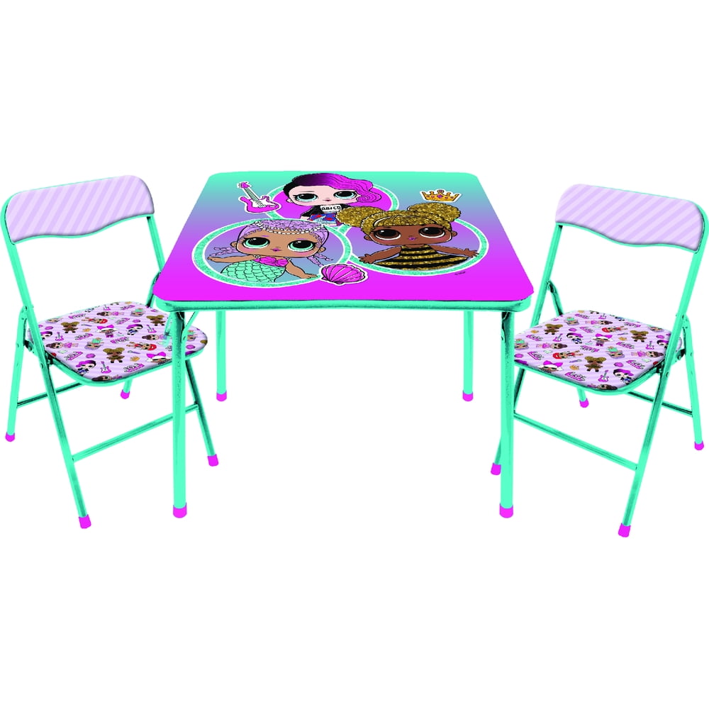 LOL Surprise! 3 Piece Kids Table and Chair Set - Walmart.com - Walmart.com