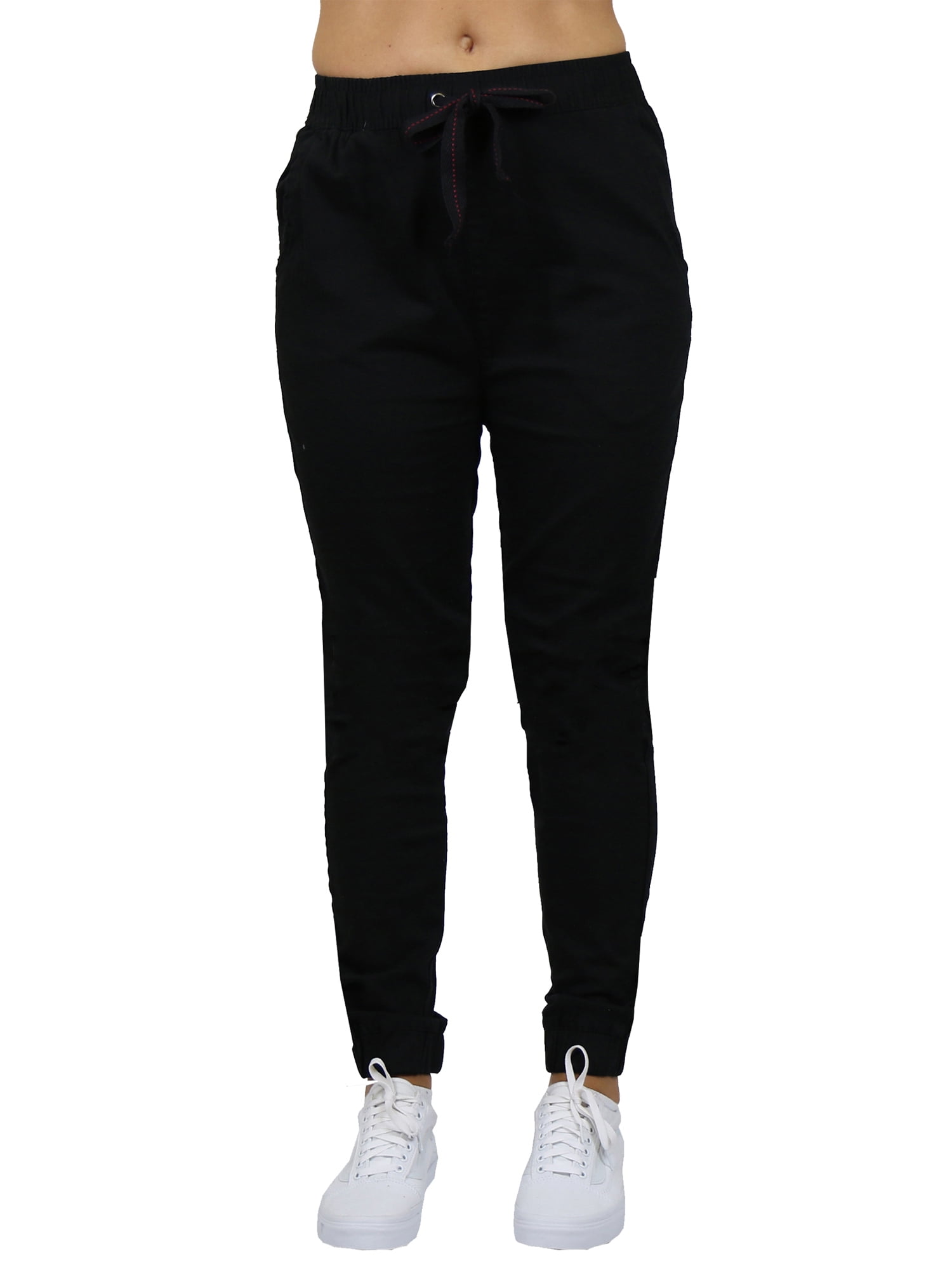 GBH Women's Slim-Fit Cotton Twill Jogger Pants (S-2XL) - Walmart.com