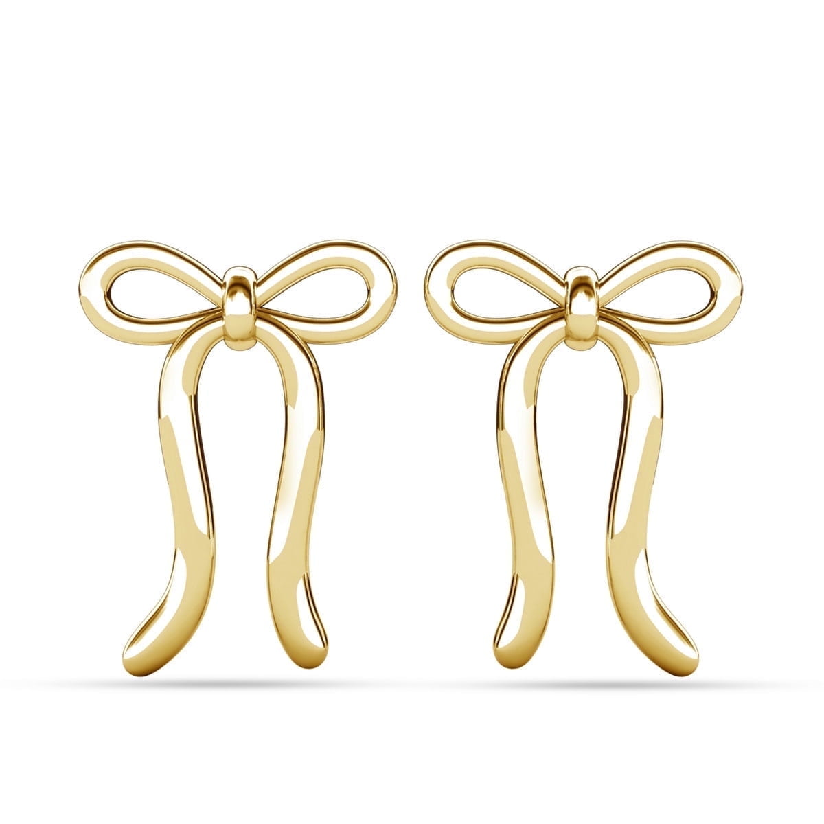 Click here for Cate & Chloe Lola 18k Yellow Gold Plated Ribbon Bo... prices