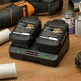 Worx WA3770 Dual Port Quick Charger for 20V & 18V Power Share Li-Ion Batteries - Walmart.com