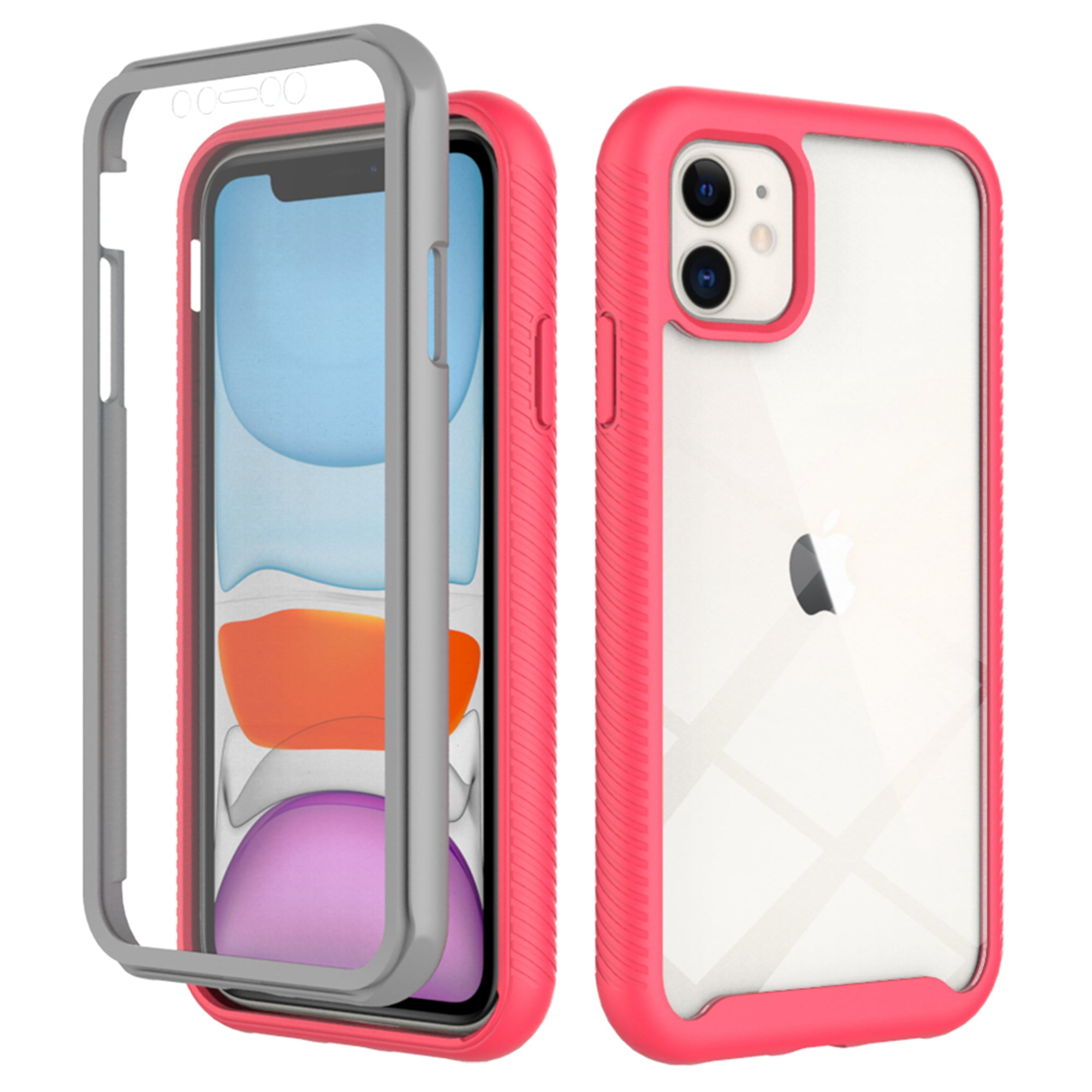 iPhone 11 Case with Screen Protector Built in, ELEHOLD Full Body Rugged ...