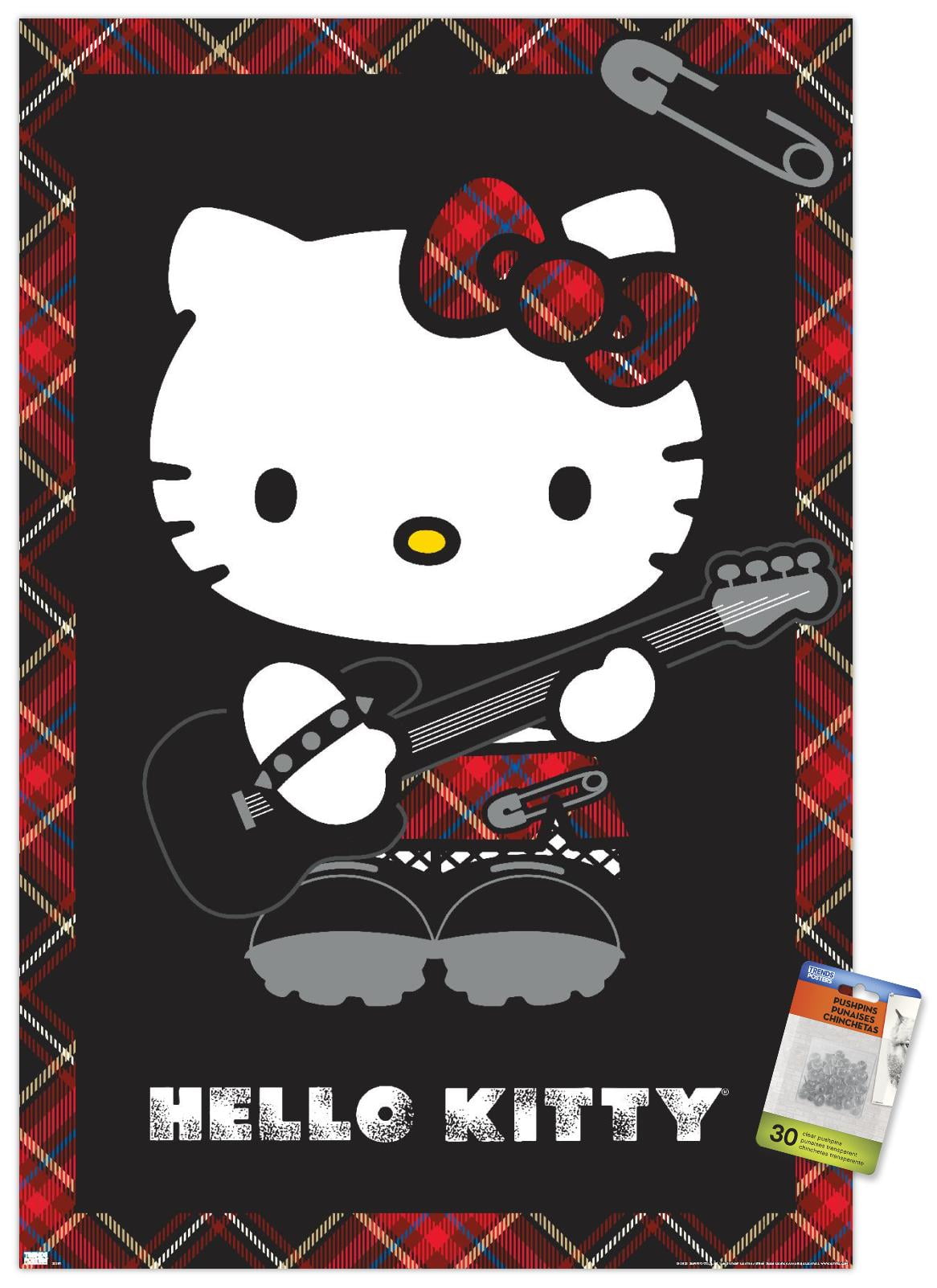 Hello Kitty - Punk Wall Poster with Push Pins, 22.375" x 34" - Walmart.com